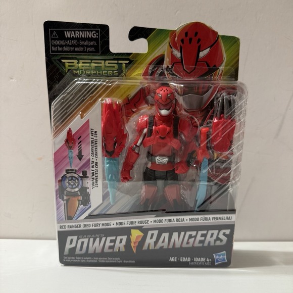 Hasbro | Toys | Power Rangers Beast Morphers Red Ranger Red Fury Mode ...